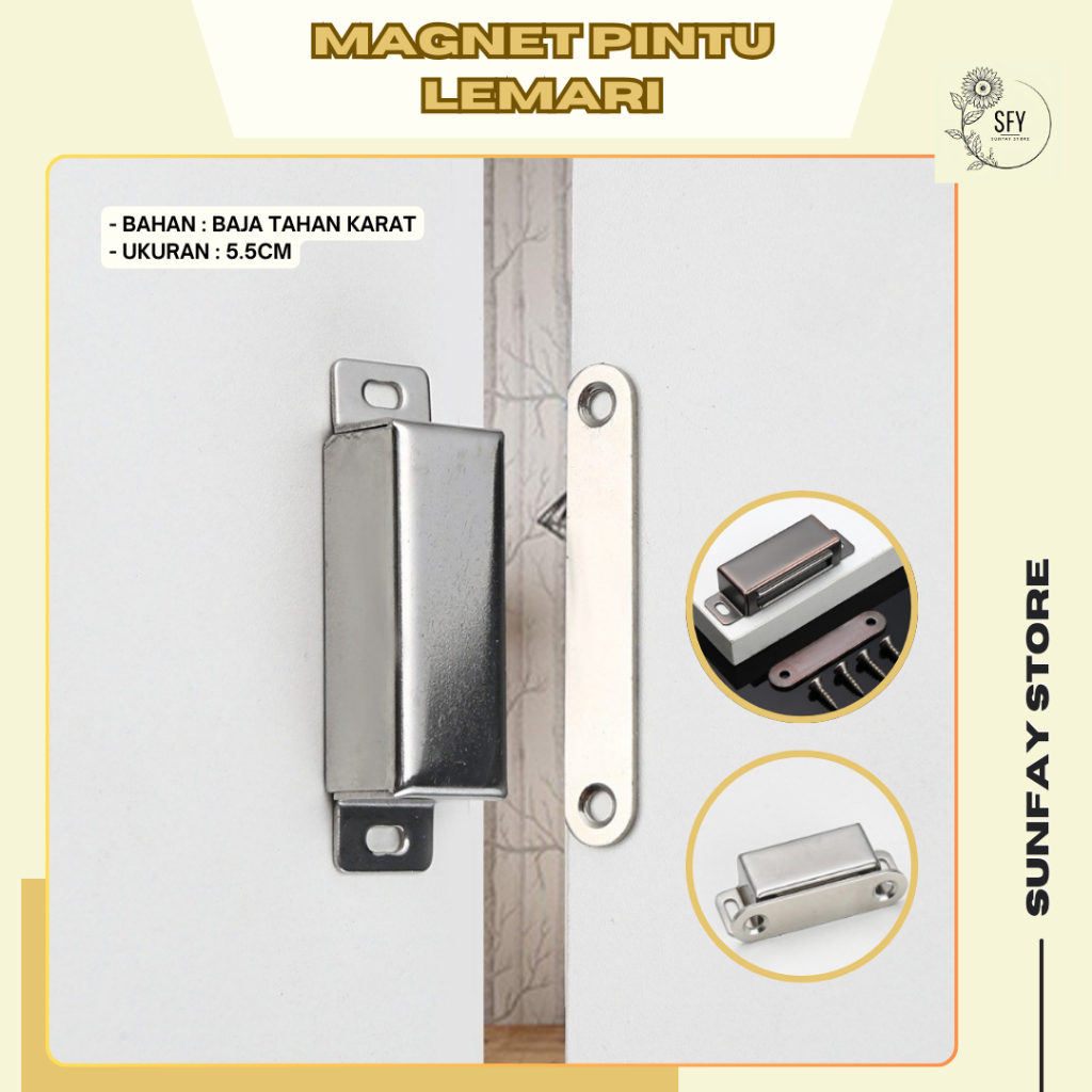 Jual SUNFAY Magnet Pintu Lemari Magnet Pintu Kamar Mandi Door Closer ...