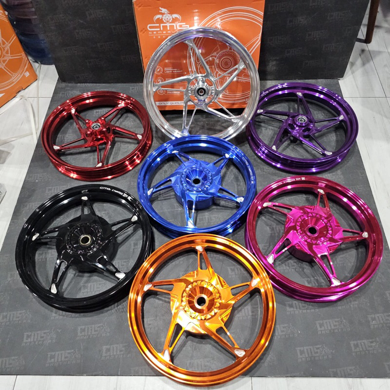 Jual Velg CMG Racing CNC MG1 Bintang Laut Star New Honda Vario 125 150 ...