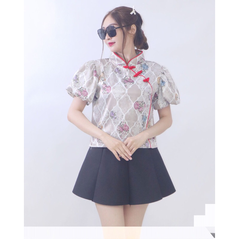 Jual Atasan shanghai cheongsam chibao | Shopee Indonesia