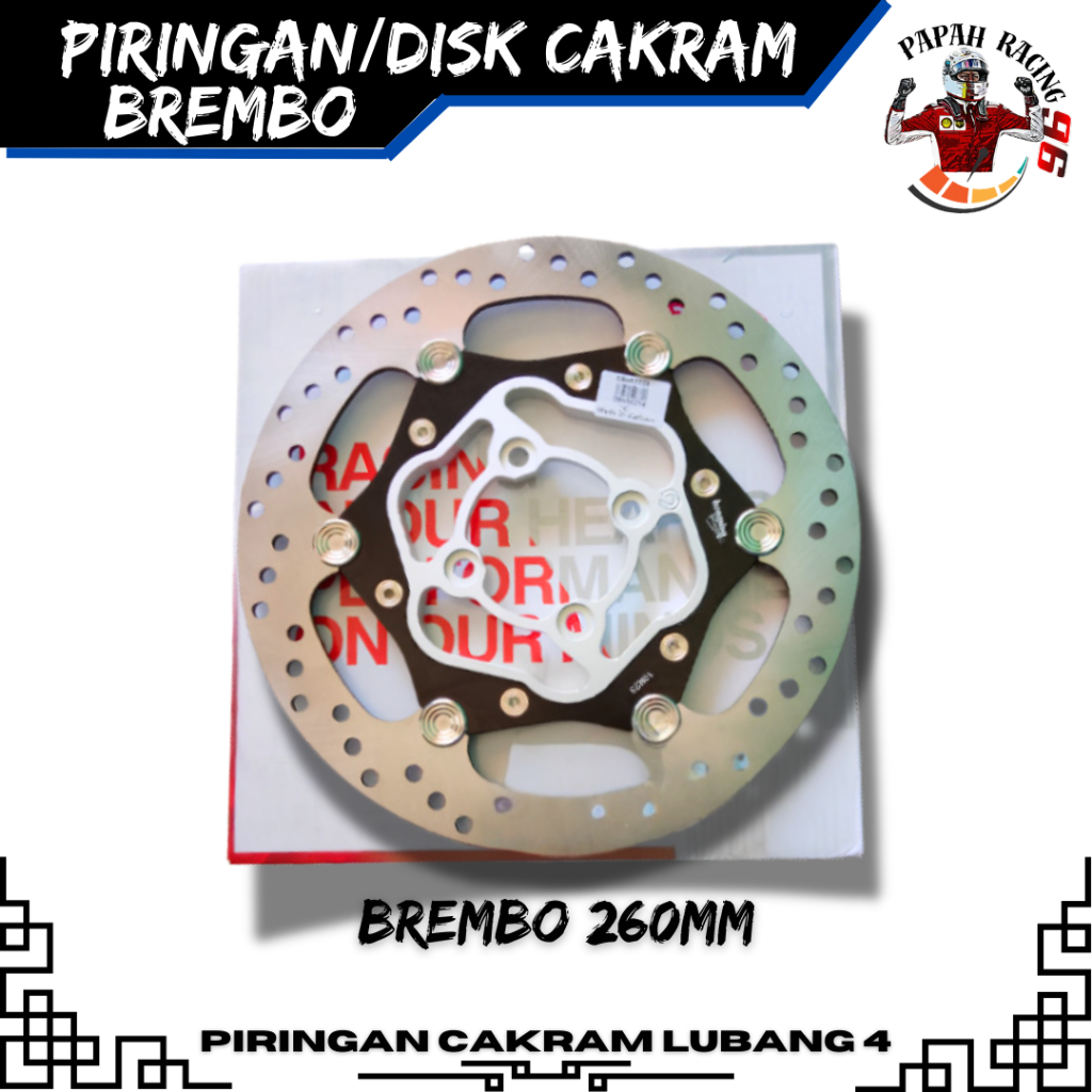 Jual Piringan cakram brembo floating cnc diameter 266mm | Shopee Indonesia