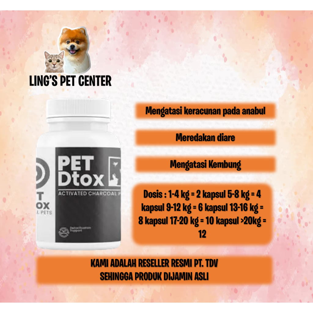 Jual Pet Dtox Obat Keracunan Diare dan Kembung Kucing Anjing (1 botol ...