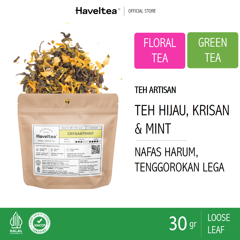 Jual CRYSANTMINT | Small Pouch | Haveltea | Chrysanthemum & Mint ...