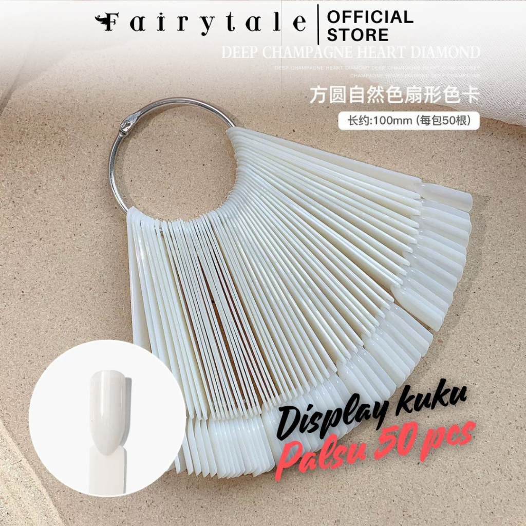 Jual Display Kuku Palsu 50 pcs/False Nail Fan/Color Chart Kuku 50 Pcs ...