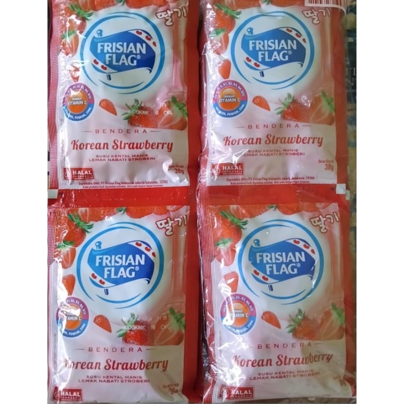Jual Frisian flag sachet strawberry (1rc) | Shopee Indonesia