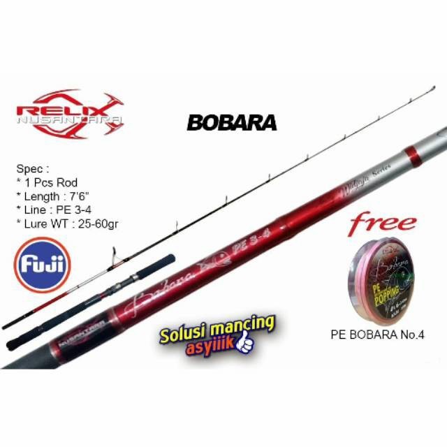 Jual Joran Bobara PE 3-4 Andy Widjaja Series Light Popping 7'6" Relix Nusantara | Shopee Indonesia