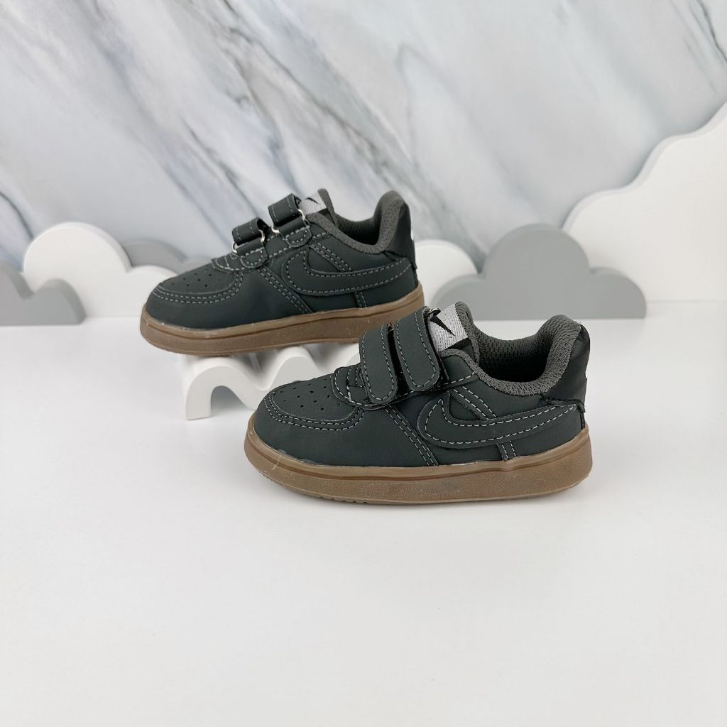 Jual Sepatu Anak Laki-Laki dan Perempuan NK 1F GREY GUM VELCRO/PEREKAT ...