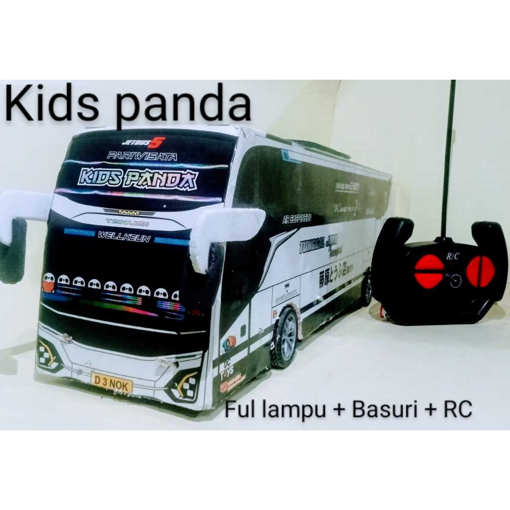 Jual MINIATUR BUS TELOLET BASURI REMOT CONTROL KIDS PANDA JB5 | Shopee ...