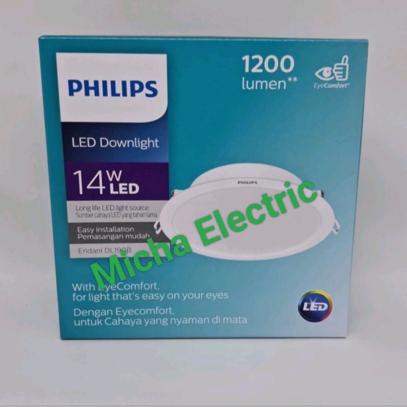 Jual Philips Downlight Eridani 14W Inbow/ LED Panel Plafon Eridani 14W ...