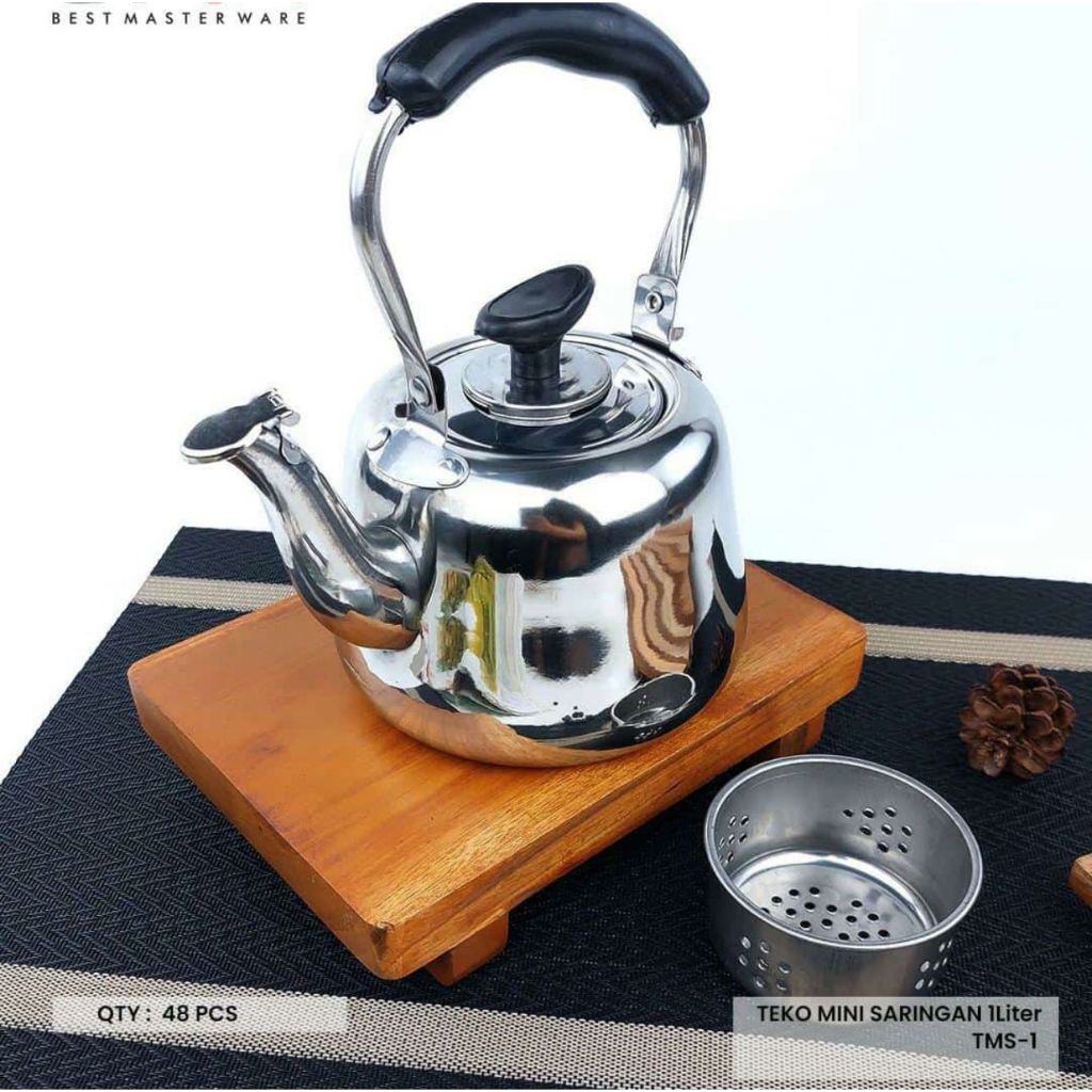 Jual TEKO MINI + SARINGAN 1 LITER / TEKO MINI STAINLESS + SARINGAN ...