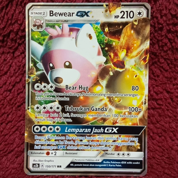Jual Bewear GX RR as2b - Pokemon TCG Indonesia foil holo | Shopee Indonesia
