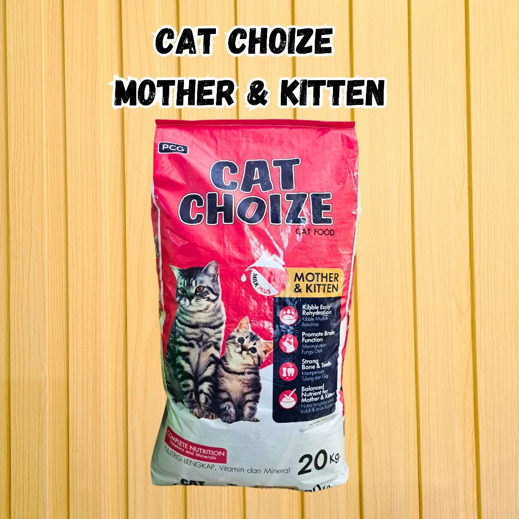 Jual EXPEDISI Cat Choize Mother & Kitten Milk Plus Kemasan 20 KG ...