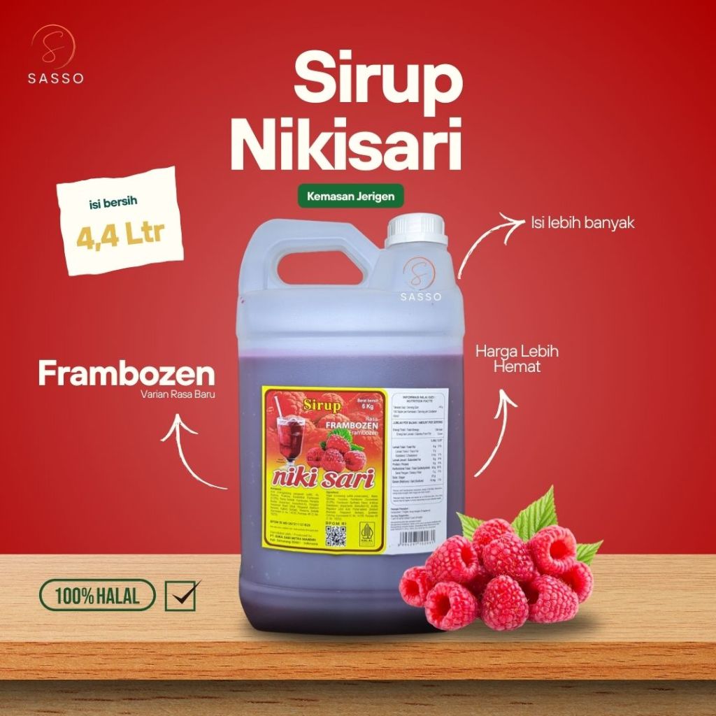 Jual Sirup Nikisari Jerigen 6 Kg - Sirup rasa buah isi lebih banyak ...