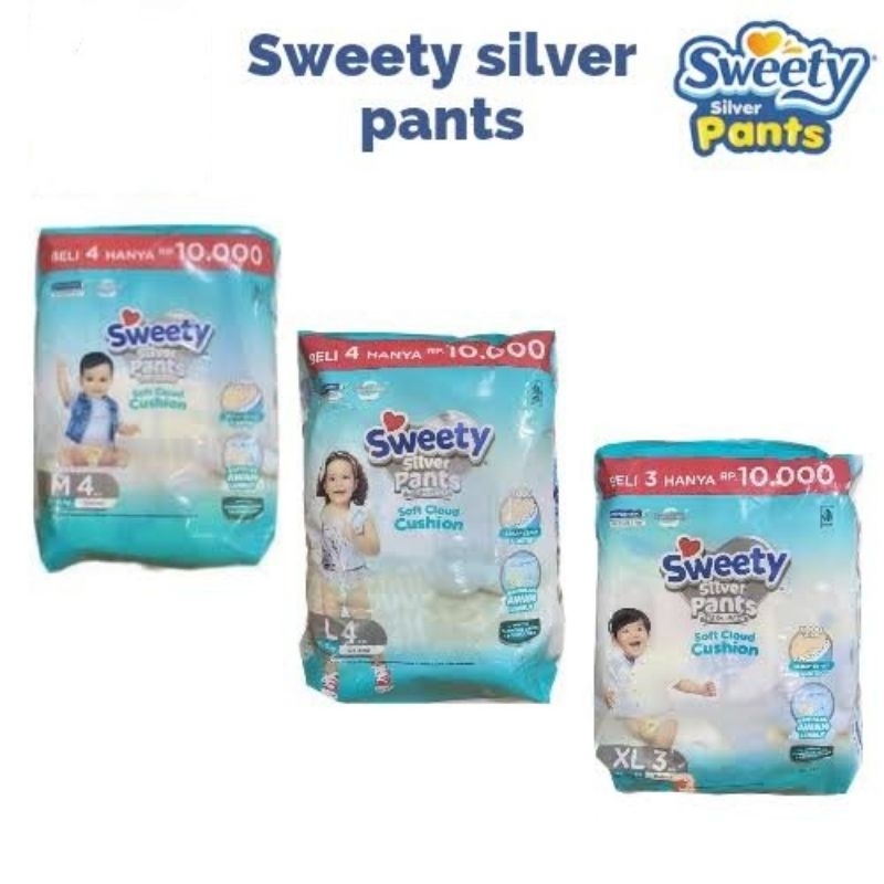 Jual Sweety silver pants minipack M4/L4/XL3 -sweety silver minipack ...