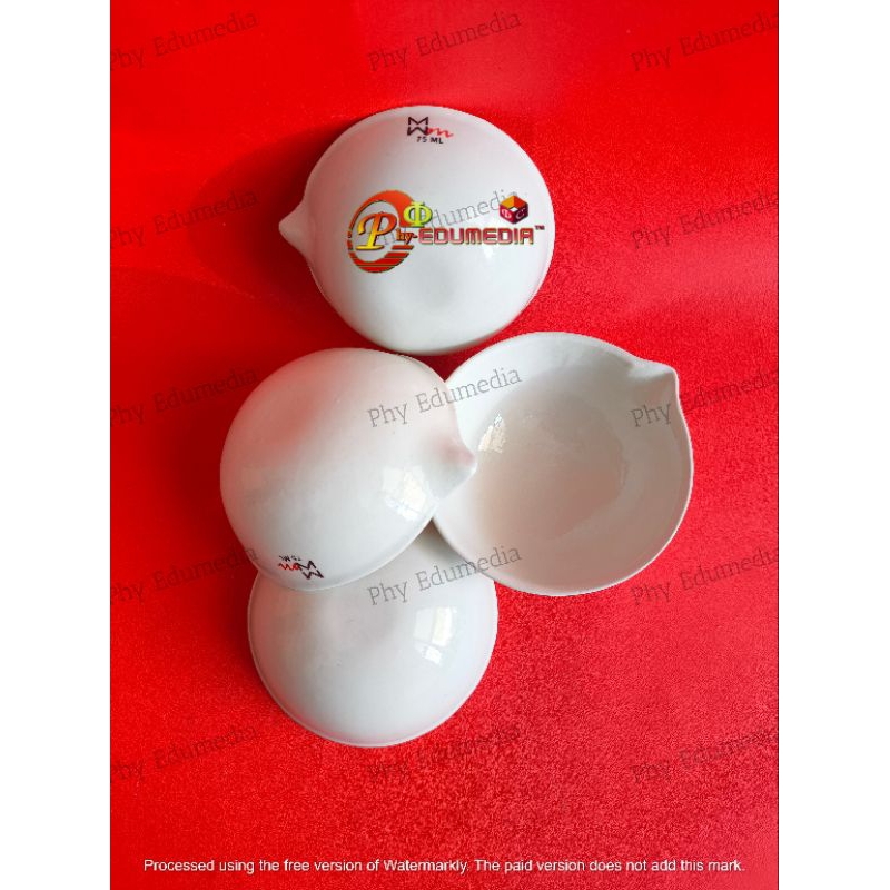 Jual Cawan Uap 75ml / Cawan Penguap 75ml / Cawan Porselin 75ml / Cawan ...