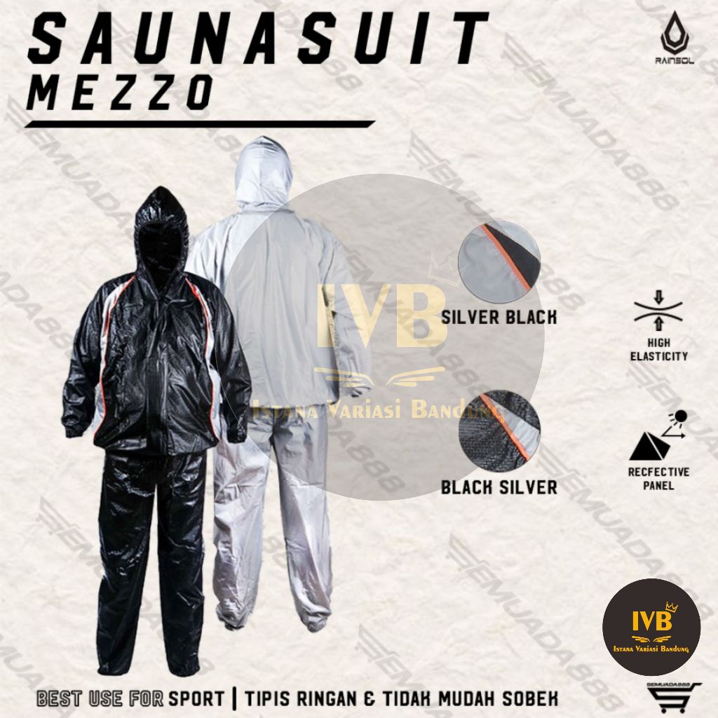 Jual Baju Sauna | Sauna Suit Olahraga | Mezzo Silver | Siken (Original ...