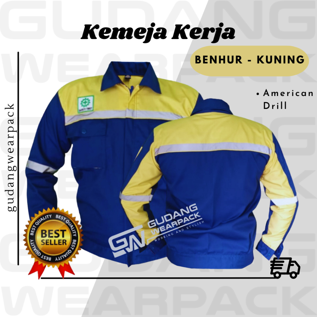 Jual WEARPACK ATASAN Baju Kerja / ATASAN Lengan Panjang Warna BENHUR ...