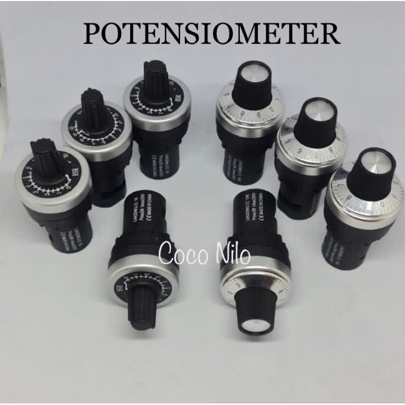 Jual Potensiometer Potensiometer 22mm Panel Potensio Knob Potensiometer ...