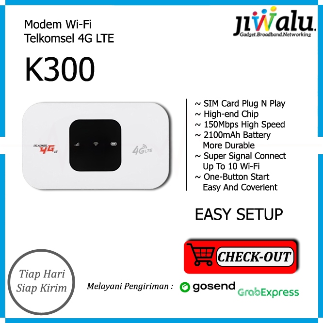 Jual Modem Wifi Mifi Telkomsel 4G Lte Unlock All Operator K300 | Shopee Indonesia