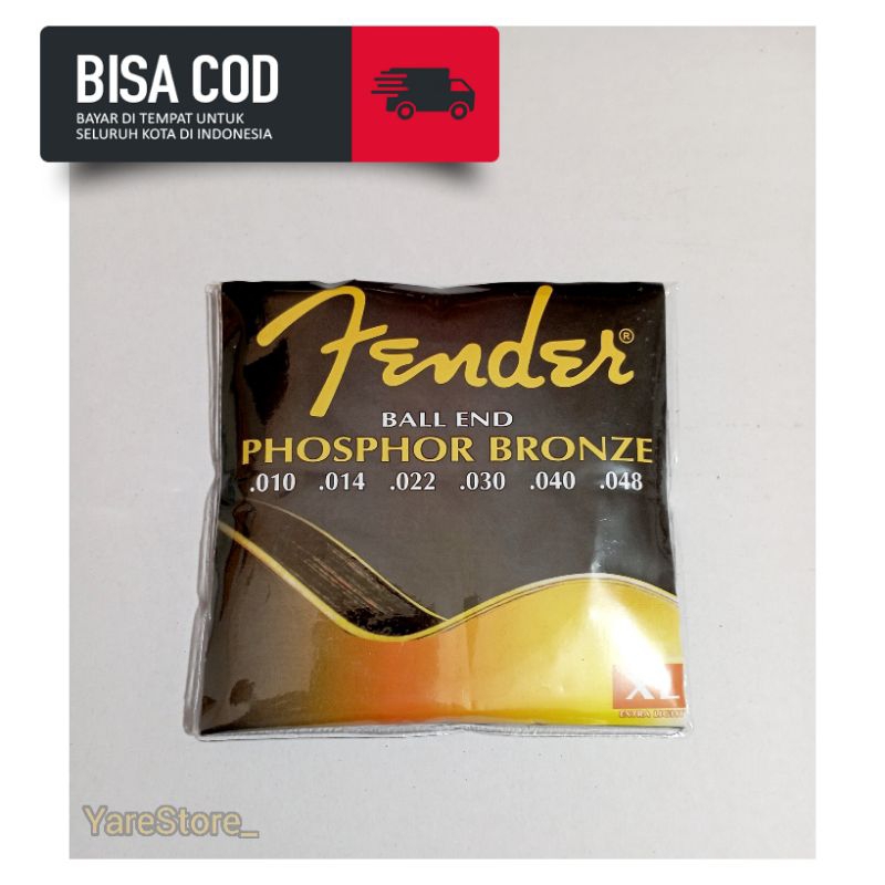 Jual Senar Gitar Akustik Fender Ukuran 0.10 Lokal string satu set murah ...