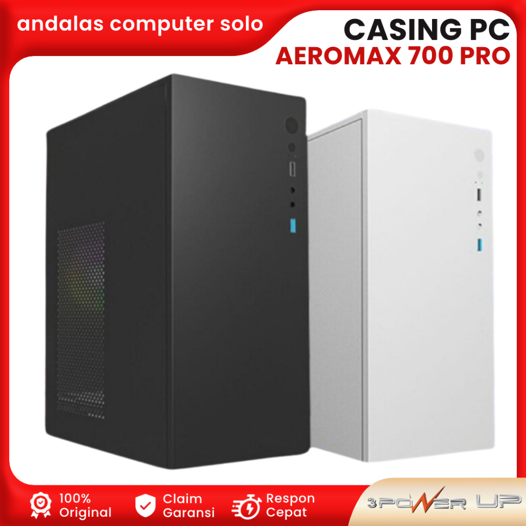 Jual CASING CASE PC OFFICE KOMPUTER KANTOR AEROMAX 700 PRO Micro ATX ...