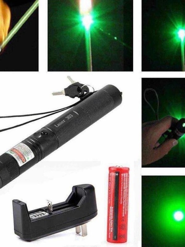 Jual (cod) Green Laser Pointer Jarak Jauh 303 Baterai Charger ORIGINAL ...