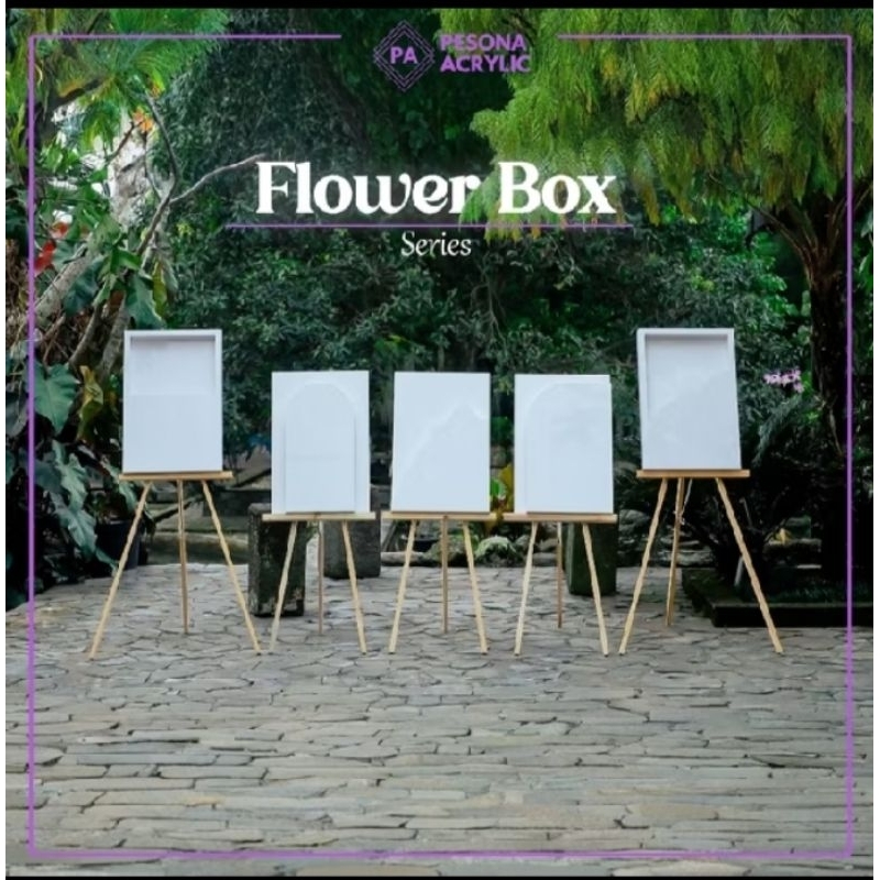 Jual tripod stand easel kayu wedding 100 cm ,stand foto papan akrilik ...