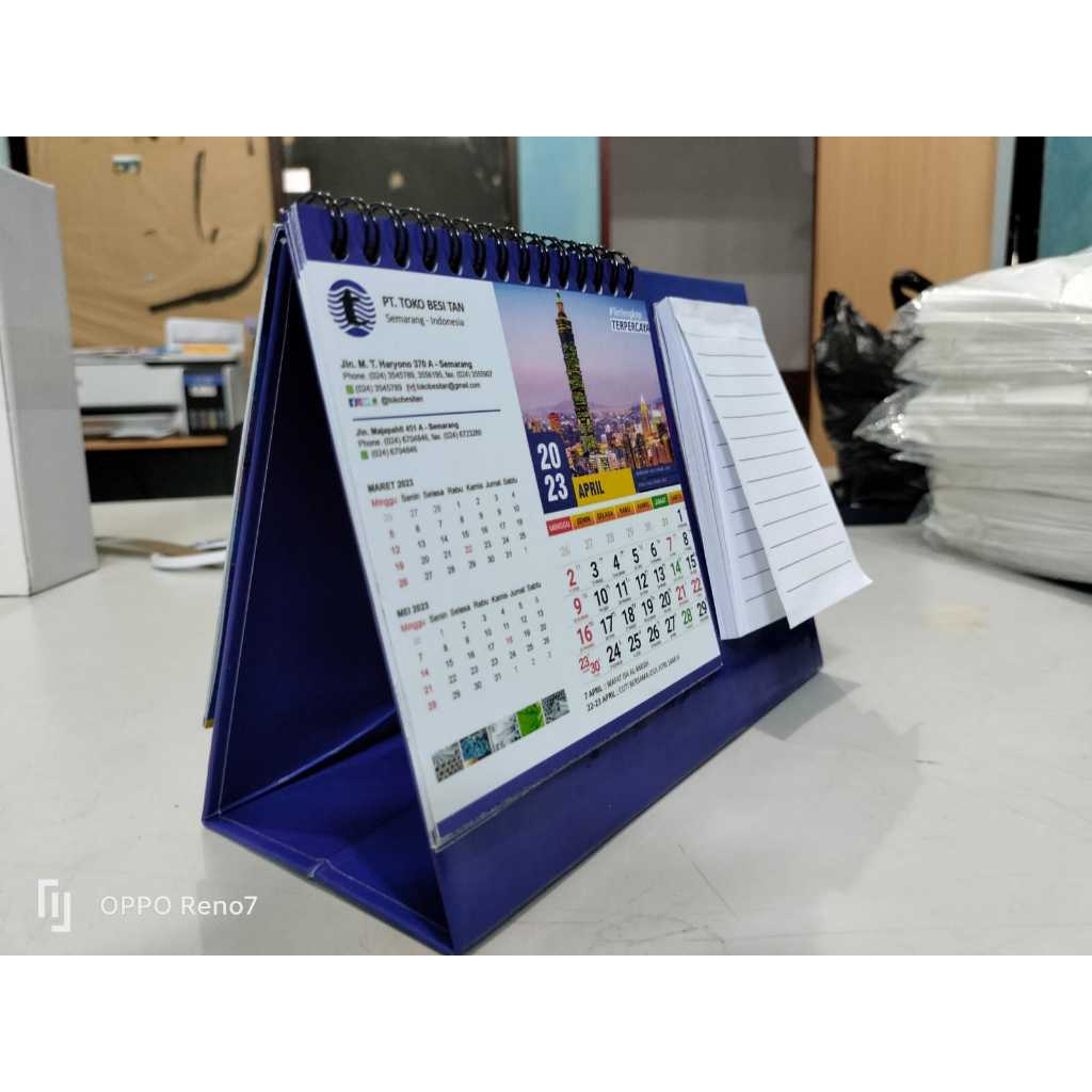 Jual Custom Kalender Meja 2025 | Kalender 2025 Duduk Custom 7 lembar 1 ...