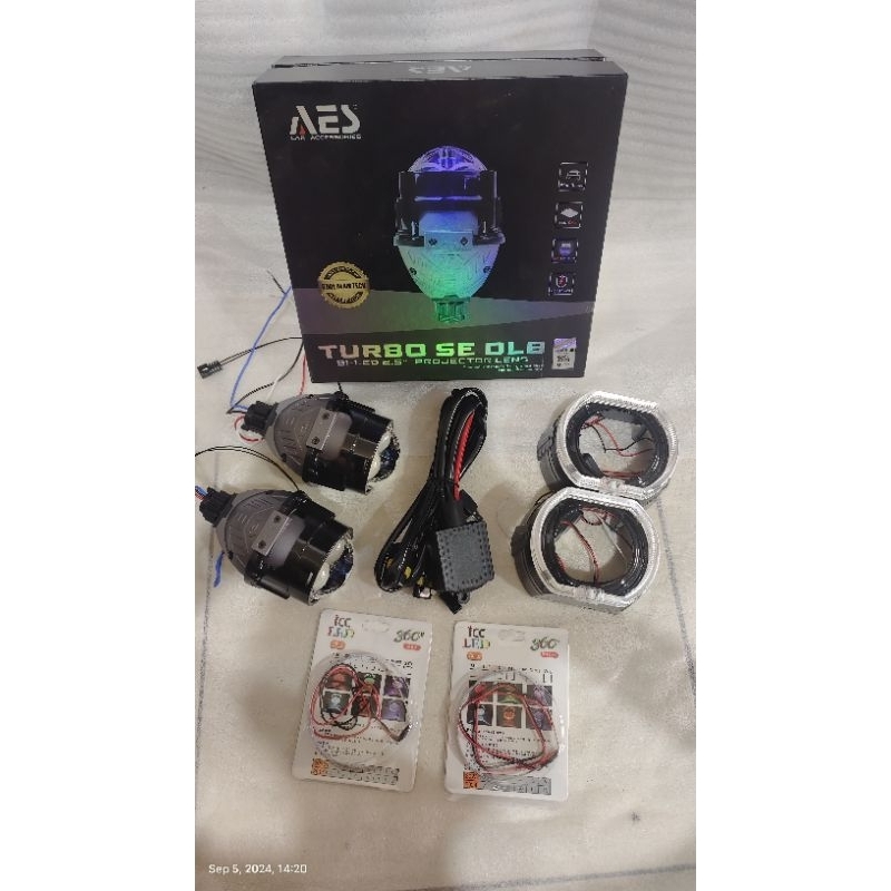 Jual paket biled mobil termurah AES Turbo SE DLB terang komplit shroud ...