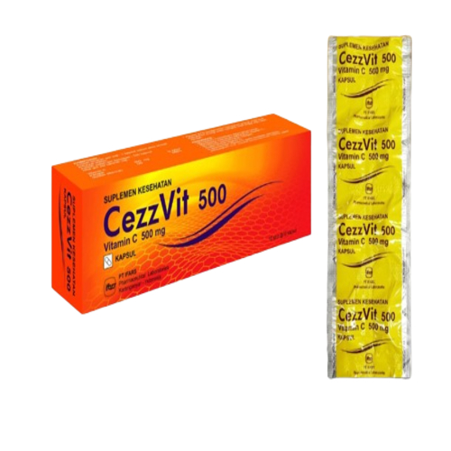 Jual Cezvit Cezzvit Vitamin C 500 mg Strip isi 10 Kapsul | Shopee Indonesia