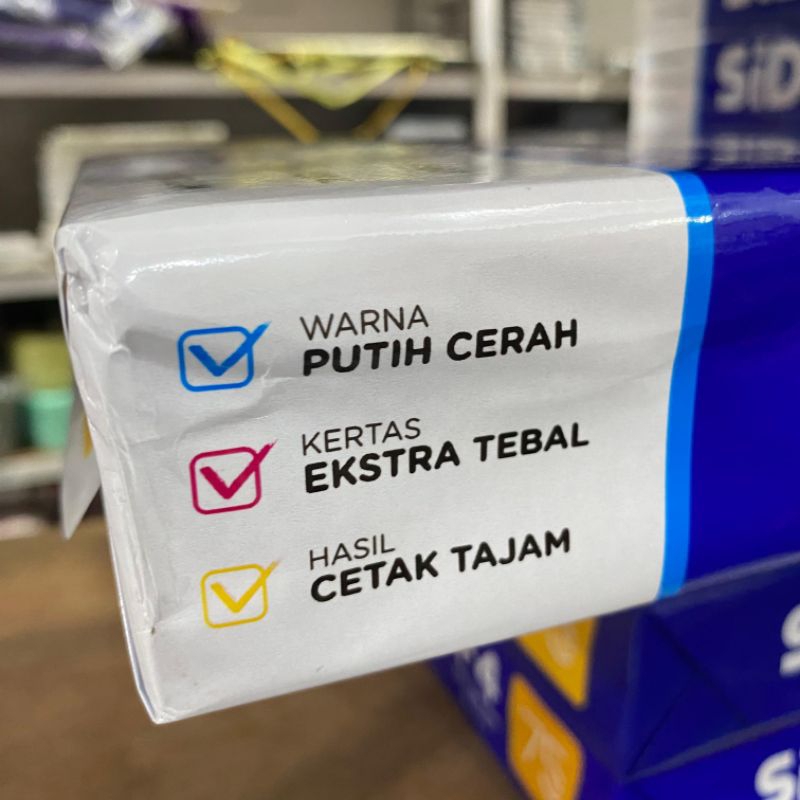 Jual Kertas HVS merek SIDU berbagai ukuran isi 500 lembar untuk ...
