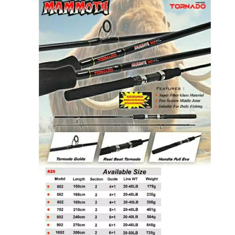 Jual JORAN TORNADO MAMMOTH JAWS 180cm 240cm 270cm 300cm | Shopee Indonesia
