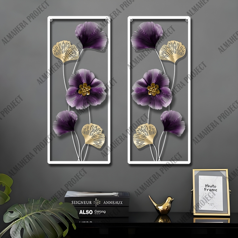 Jual Almahera Project Hiasan Dinding Ruang Tamu Bahan Besi/Warna ungu ...
