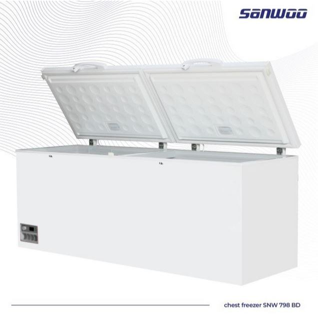 Jual Chest Freezer Box Sanwoo SNW 798-BD Kapasitas 700 Liter 285 Watt ...