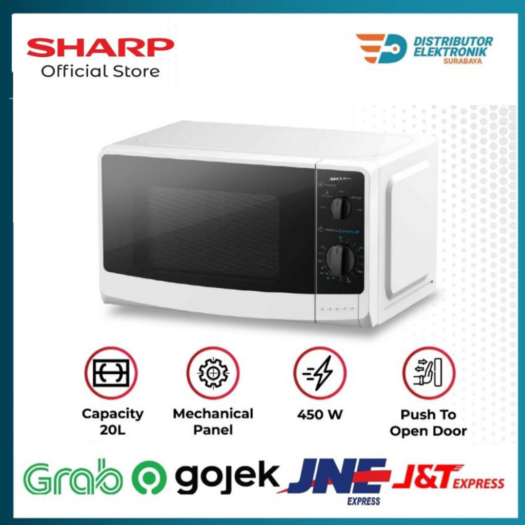 Jual Microwave Sharp R 220 Sharp Microwave Oven Low Watt 20 L R220-MAWH ...