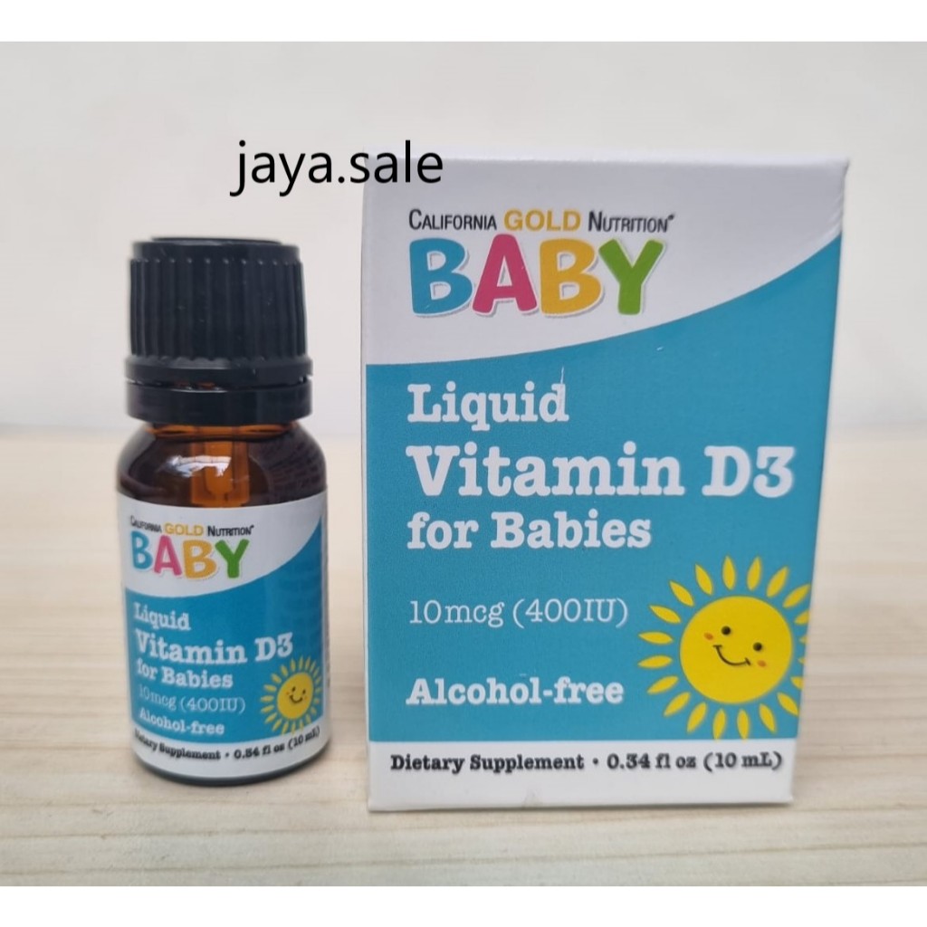 Jual California Gold Nutrition Baby D3 Vitamin D3 Vit D3 Liquid ...
