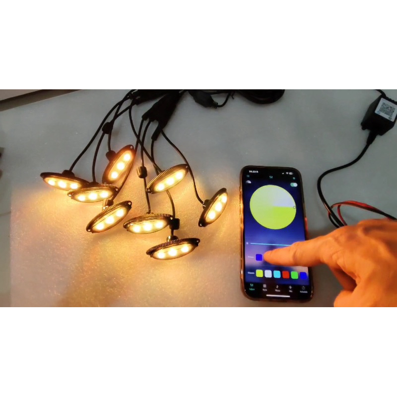Jual Lampu Led Grill TRUK BIS 24 Volt Nyala RGB Atau Kuning 8 TITIK ...