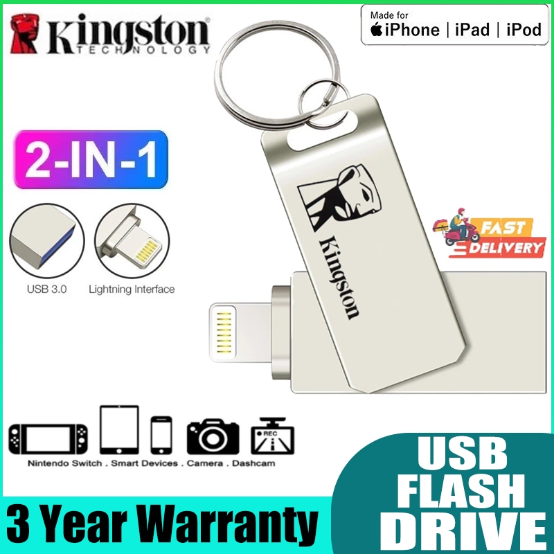 Jual Kingston OTG Flashdisk 1TB iOS, iPad, PC, USB 3.0, 2 IN 1, Venda ...