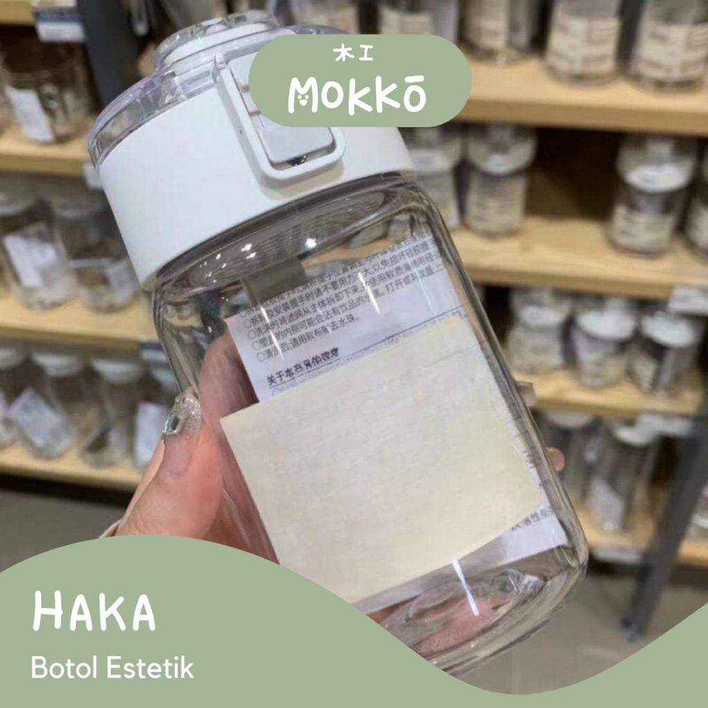 Jual MOKKO - HAKA Water Bottle Air Minum Transparan Tumbler Minuman ...