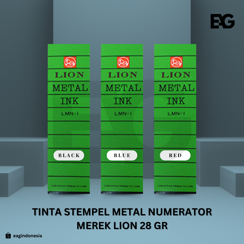 Jual EAG | Tinta Stempel Metal Numerator Lion [28 GR] | Shopee Indonesia
