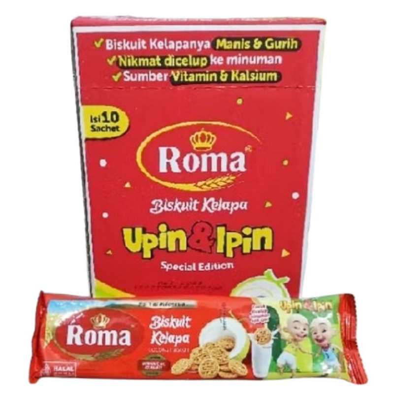 Jual Biskuit Roma Kelapa Special Edition Upin Ipin 2000 (Isi 10sachet ...