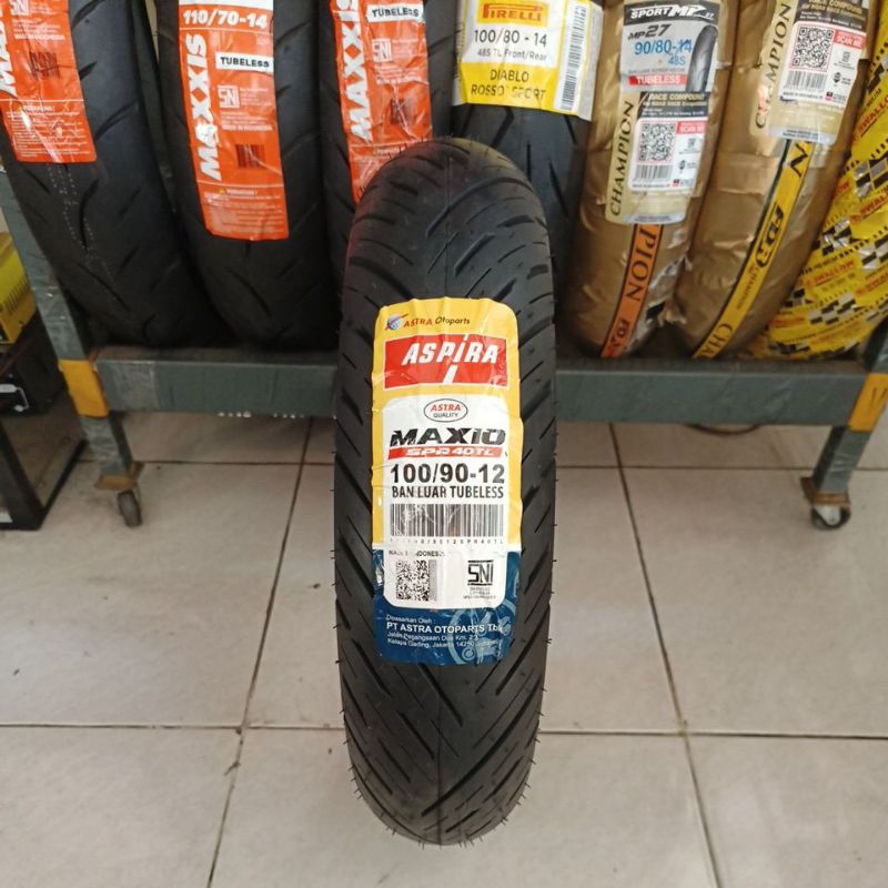 Jual Aspira Maxio SPR 40 100/90 ring 12 Tubeless | Shopee Indonesia