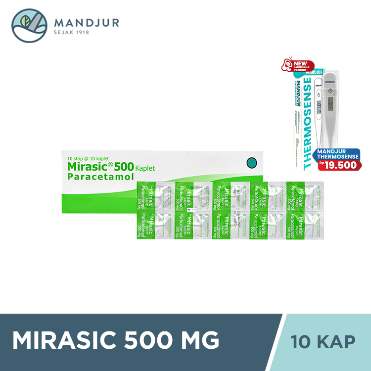 Jual Mirasic 500 mg 10 Kaplet - Pereda Demam dan Nyeri | Shopee Indonesia