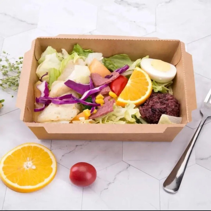 Jual Murah!!! 39.147,- Lunch Box / Paper Box Kotak Makanan Sekali Pakai ...
