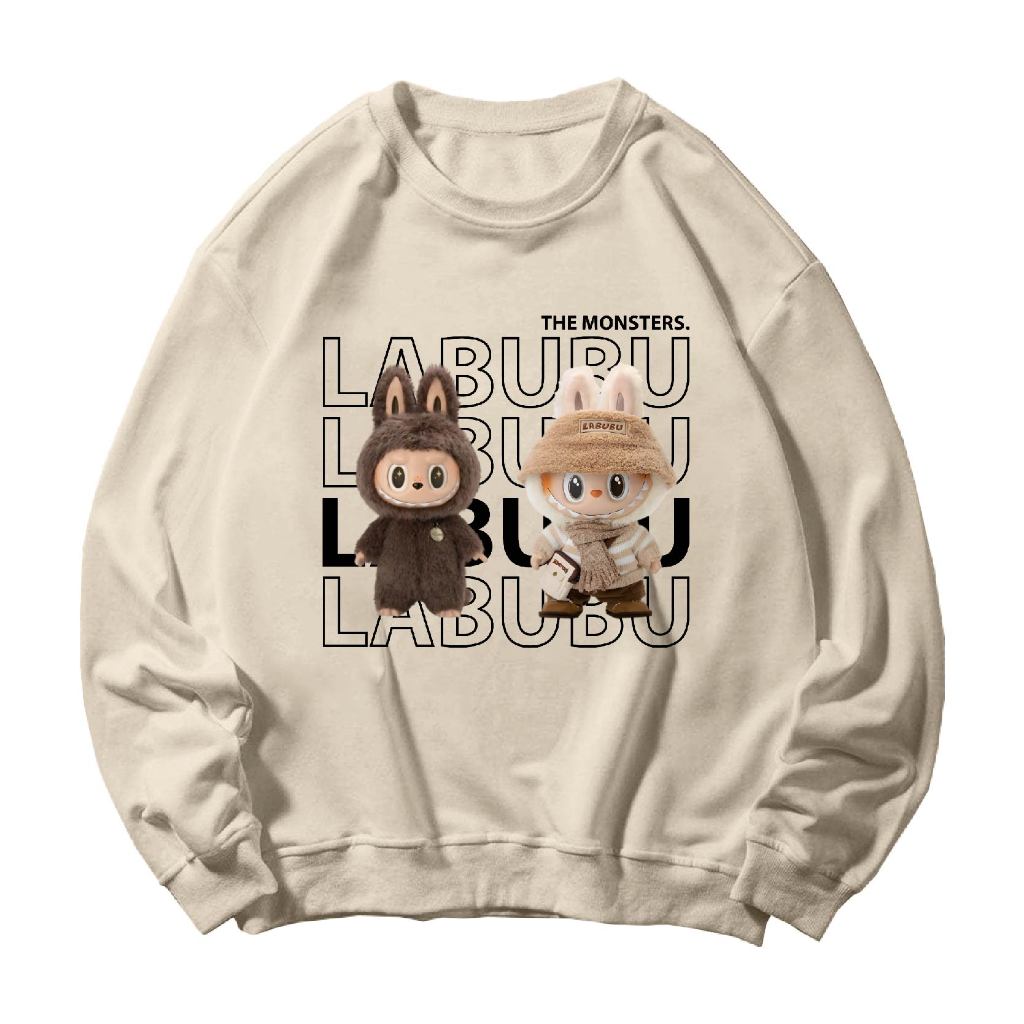 Jual BUNZ Basic Sweater Crewneck Long Sleeve LABUBU Size M-XXL Unisex ...