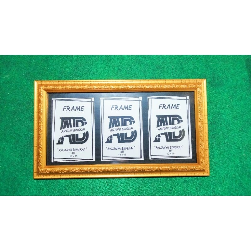 Jual bingkai foto 4R susun 3 10x15 bisa vertikal dan horisontal berdiri ...