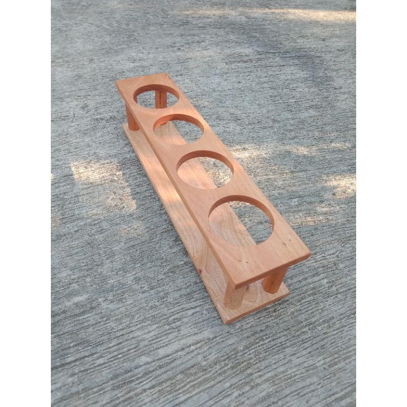 Jual Rak botol minyak kayu mahoni 4 lobang diameter 8 cm ...