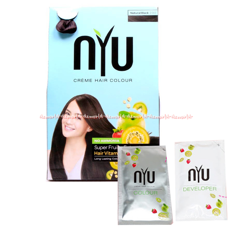 Jual NYU Creme Natural Black 200 Pewarna Hitam Alami Super Fruit Cat ...