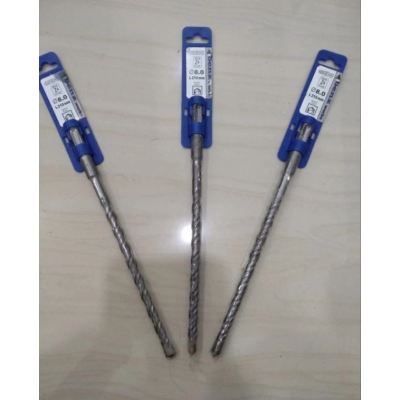 Jual mata bor beton colok sds plus 8mm x 210mm BENZ mata bor beton tembok Mansory hammer drill ...