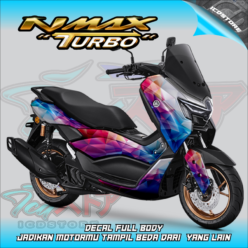 Jual Sticker Nmax Turbo 2024 Terbaru Motif Grafis / Stiker Nmax ...