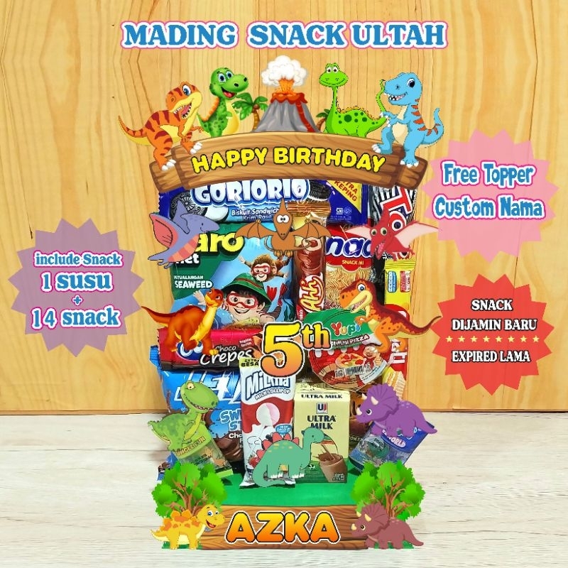 Jual Mading Snack Ulang Tahun / Tower Snack Ultah Anak / Paket Snack ...